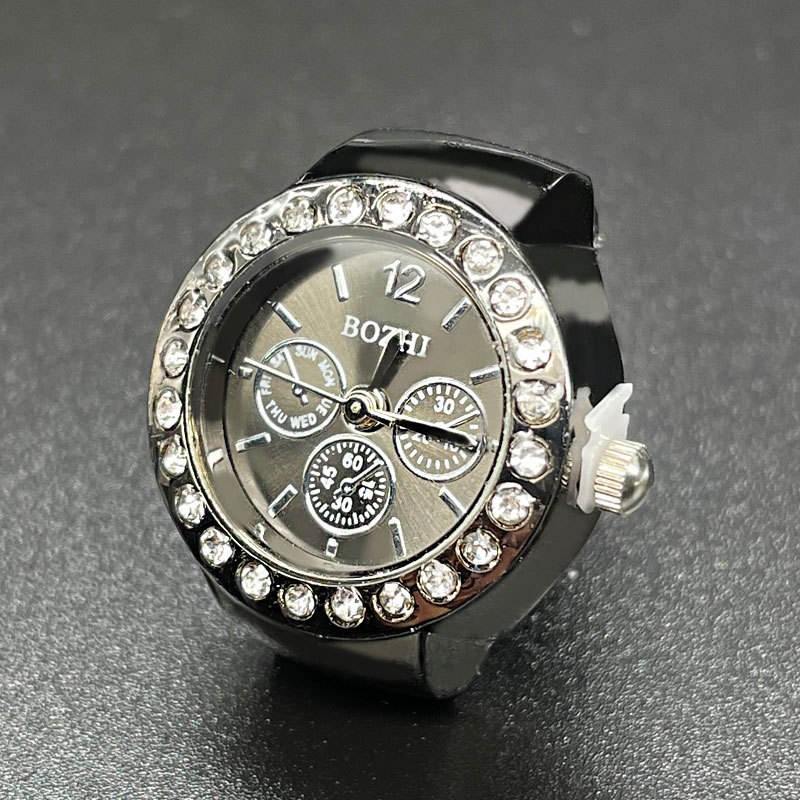 All Types Black Paint Plating Ring Customizable Fashion Gift Real ...