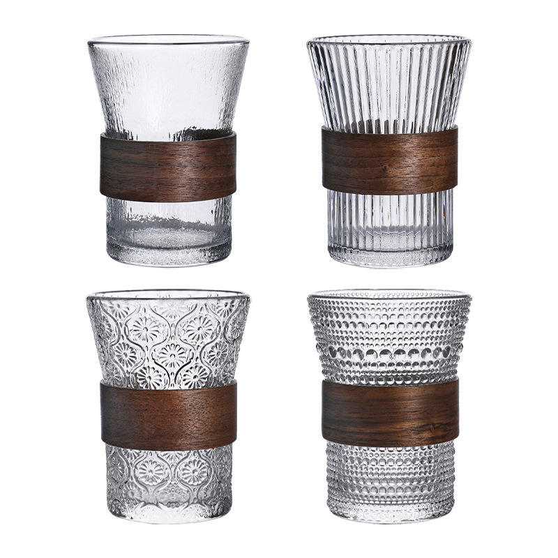 New Chinese Style Soda-Lime Glass Stemless Lidless Insulated Water Cup ...
