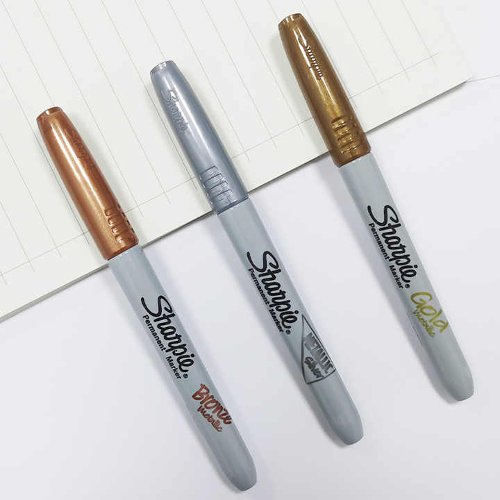 Sharpie Silver and Gold Metallic Marker Pen - Permanent