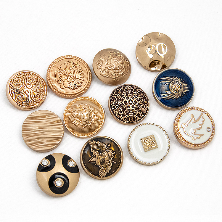 Gold suit buttons store