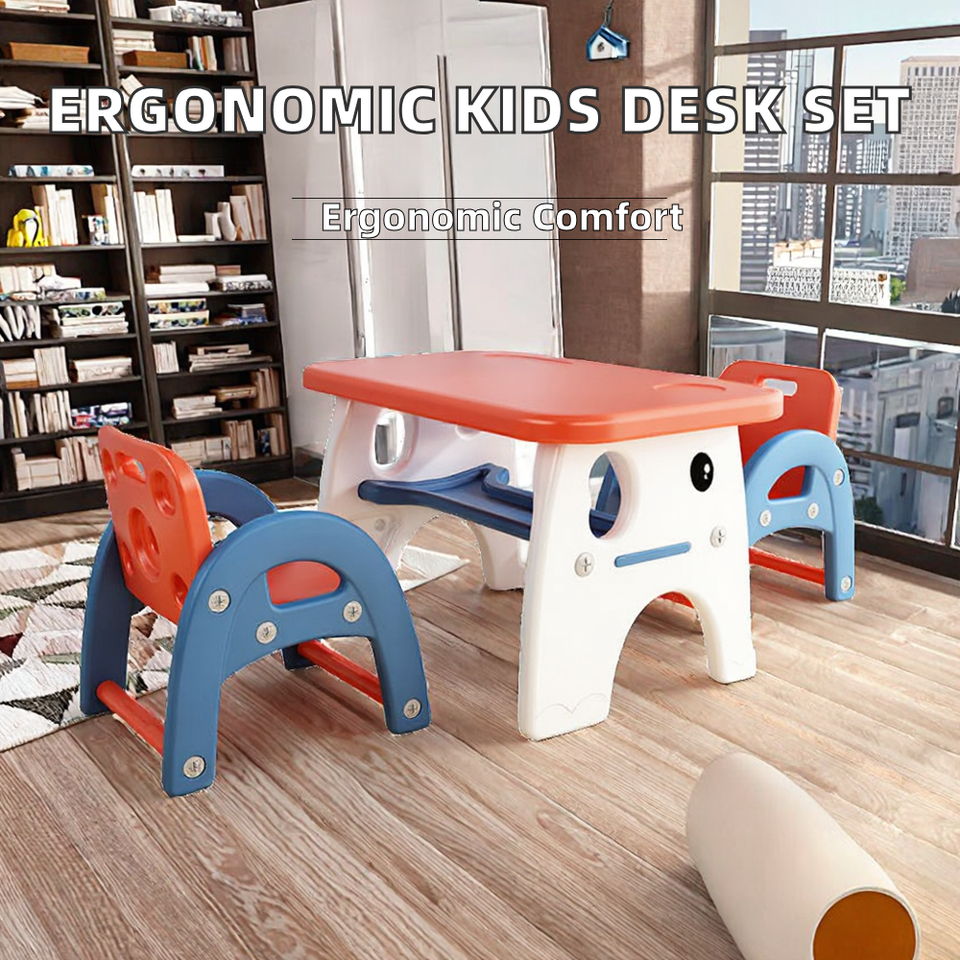 Ergonomic Modern Durable Eco-Friendly Children's Study Tables Chair Set ...