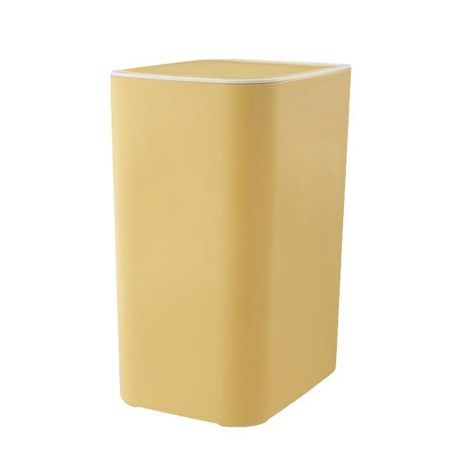 Sleek PP Press-Top Eco-Friendly Bathroom Trash Can | Compact Hygienic ...