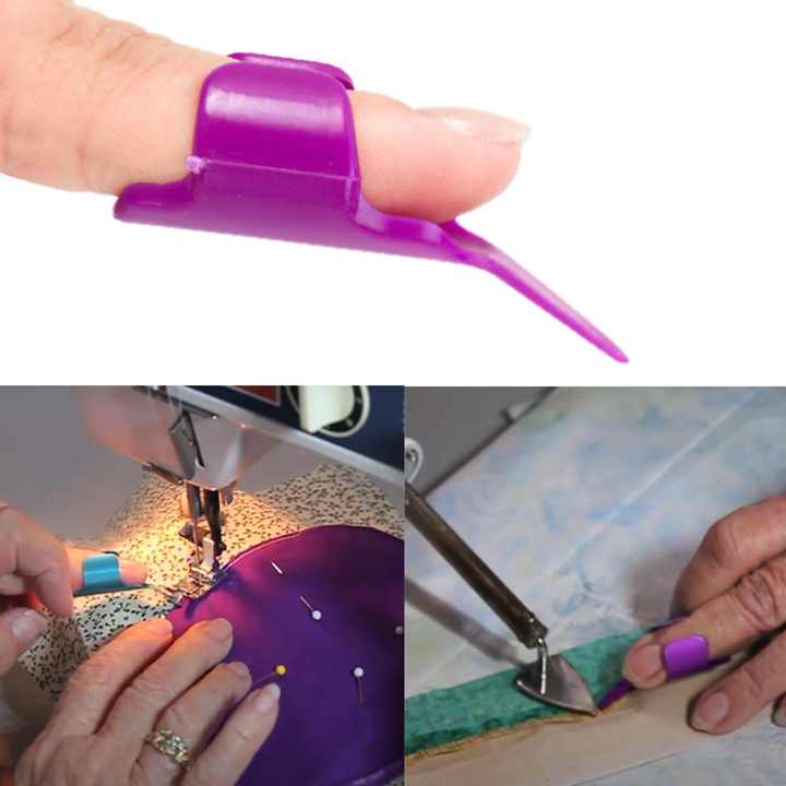 Sewing Finger Thing Pusher Sewing Tools for Thumb Protector Black or ...
