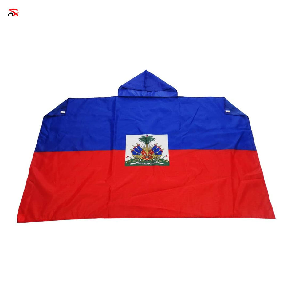 Custom 2026 Football Match Haiti Flag T-Shirt Hat Scarf Bracelet ...