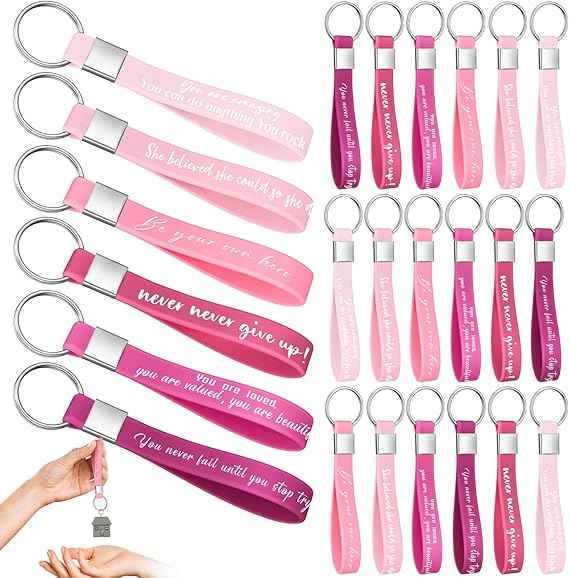 Inspirational Quote Keychains Bulk for Women Men Girls Galentines Party ...