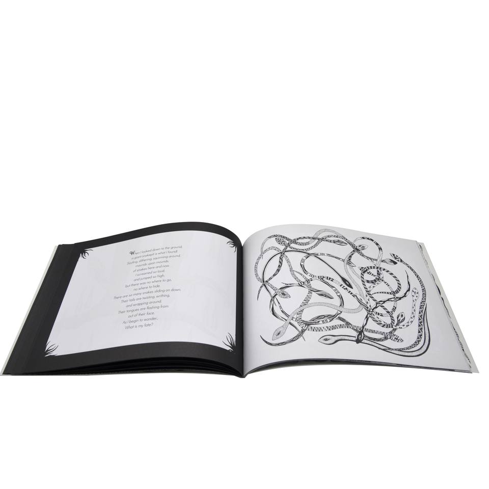 A4 Size Black and White User Manual Thread Stitching Creative Art Book ...