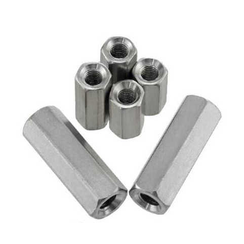 ISO 4034 DIN6334 M16 Stainless Steel Long Hex Coupling Nut