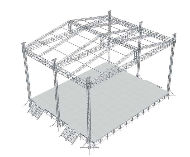 Alu Truss Professional Stage Outdoor Truss Structure Aluminium Stage ...