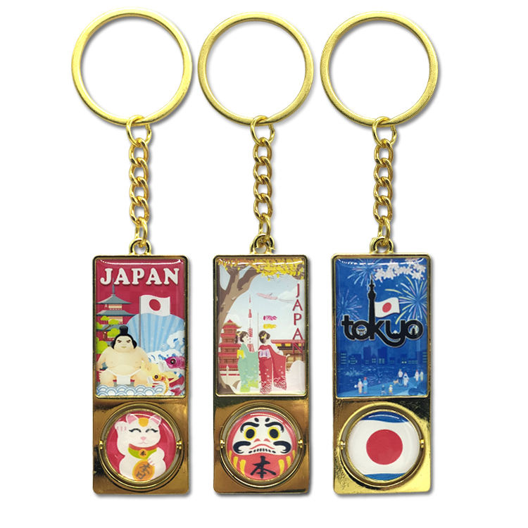 Factory Custom logo Alloy Metal Kyoto Osaka Tokyo Keychain Japan ...