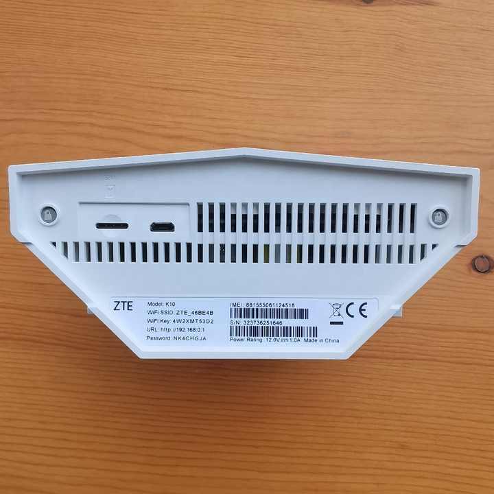 ZTE K10 4G LTE Router - 300mbps, 32 Users, 2000mah Battery