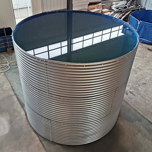 Modular Hot galvanized corrugated steel 200 m3 round Agricultural ...