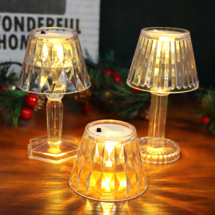 Mini Table Lamps Night Lights Projection Wedding and Party Decorative ...