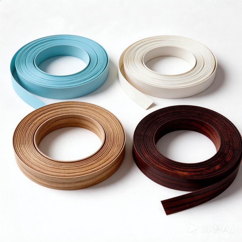 PVC Plastic Kitchen Cabinet Edge Banding Eco-Friendly 9-50mm X 0.4-3mm ...