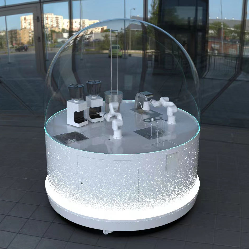 Robot Coffee Kiosk - Fully Automatic 6-Axis Vending Machine