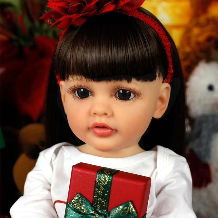 Lifereborn Christmas Gifts 55CM Baby Reborn Dolls Silicone Vinyl Soft ...