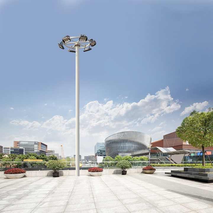 18m 25m 30m High Mast Flood Light Pole - LED Stadium Lighting