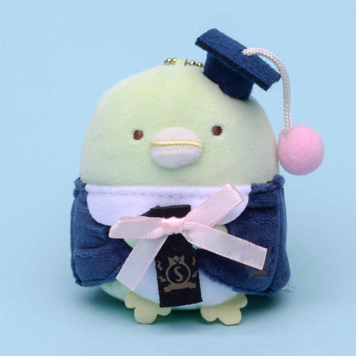 BoTu Kawaii Cute Japan Graduation Plush Doll Keychain Corner Plush ...