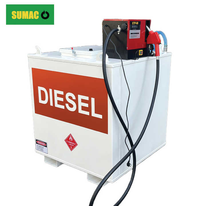 1000 Liter Double Wall Fuel Tank with Pump - Durable & Efficient