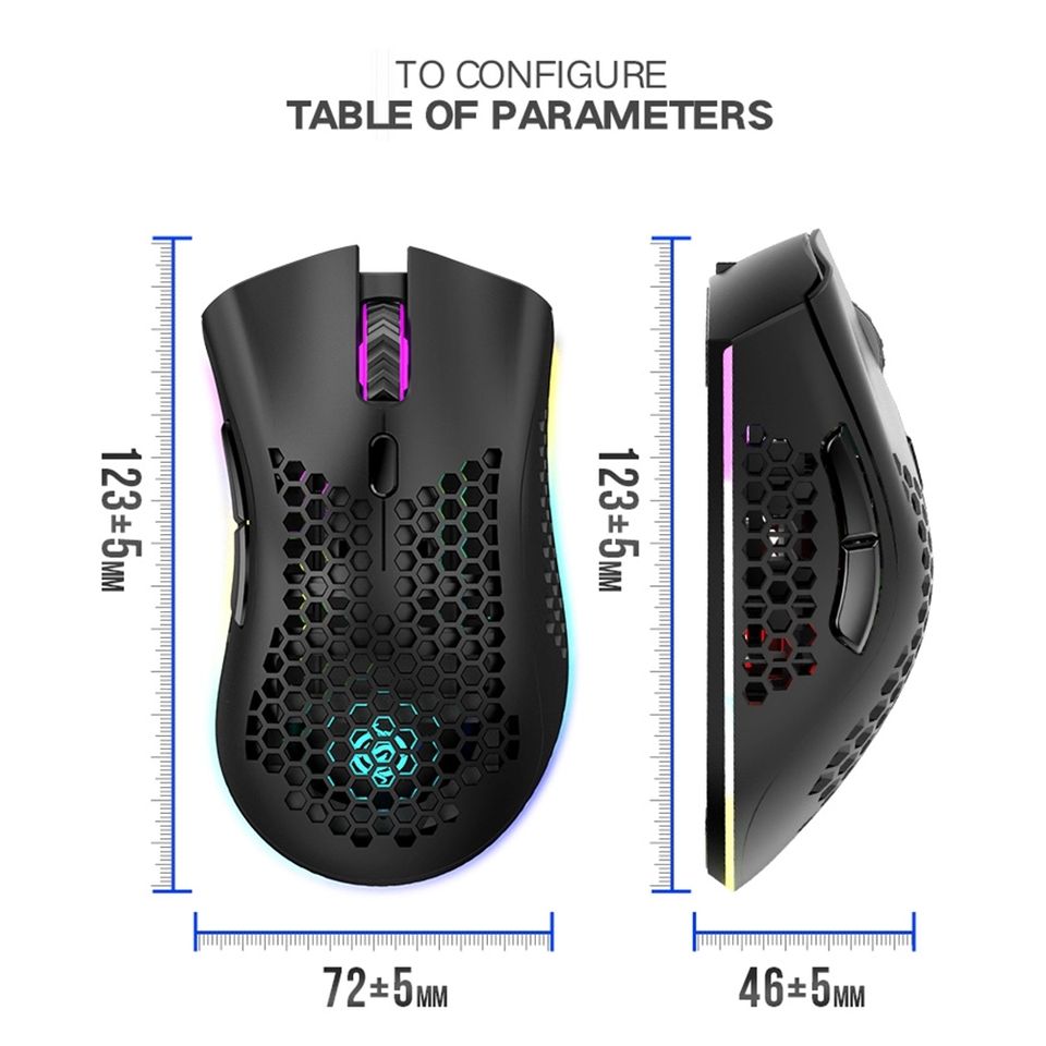New Product Ideas A3 Rgb Wireless Mouse Rechargeable Keys Are Silent ...