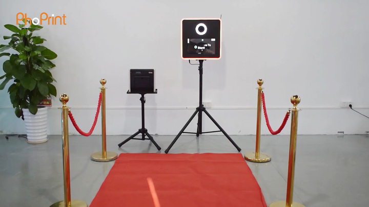Selfie Wall Mount Photo Booth Stand - Printing & Sharing