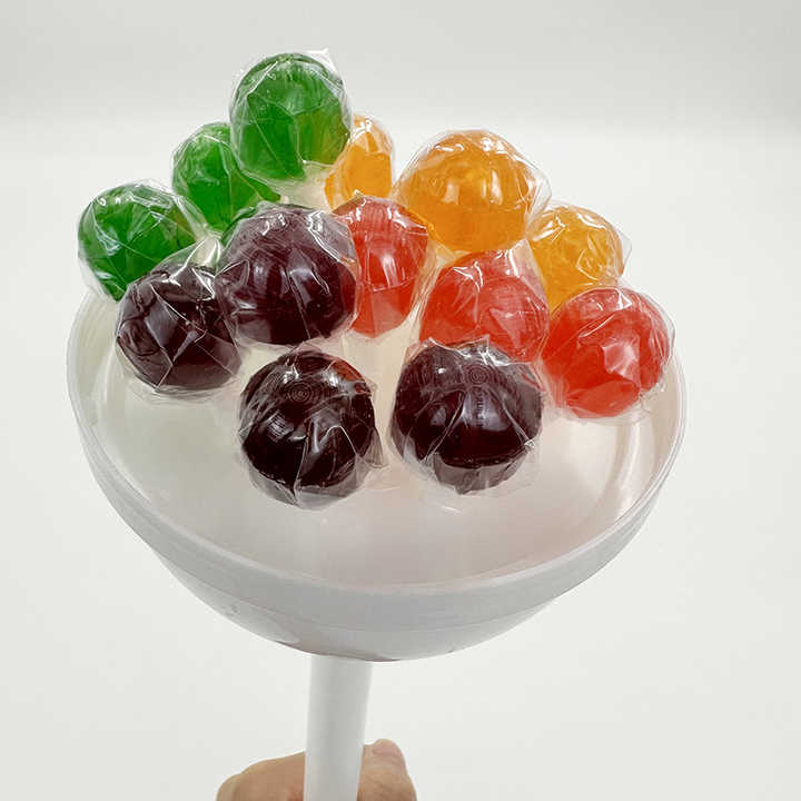 Custom Plastic Big Ball Jumbo Lollipop Inside Small Lollipop Candy Toys ...