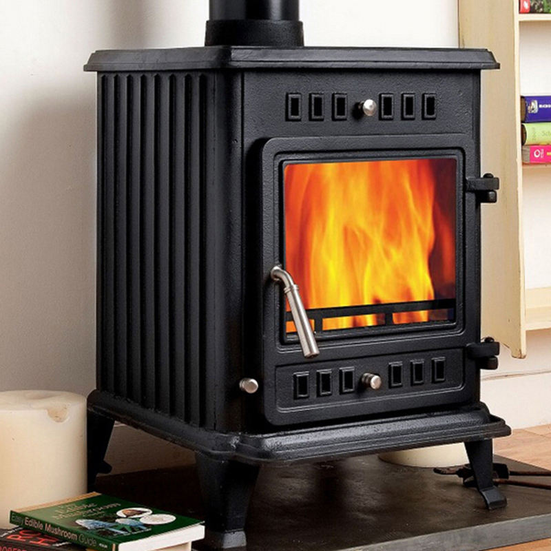 Cast Iron Freestanding Wood Burning Fireplace for Villa