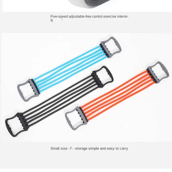 Multifunctional Five-tube Detachable Chest Expander Home Sports ...