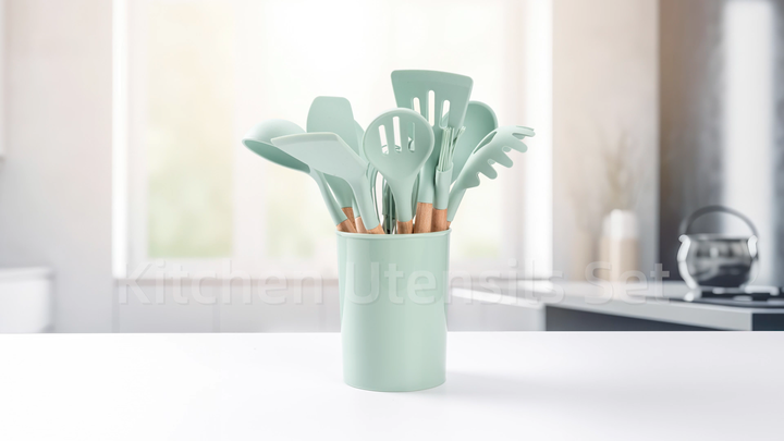 Popular 19pcs Kitchen Utensils Set - Mini Silicone Tools