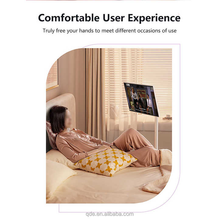 QDE Portable Interactive Touch Screen Display Rollable Stand Portable ...