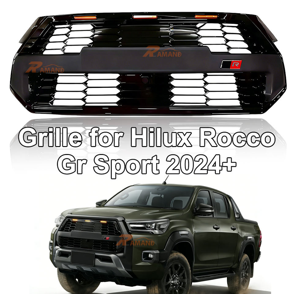 Hilux GR Sport Grills with LED Light for Roccor Car Upgrading, Custom ...