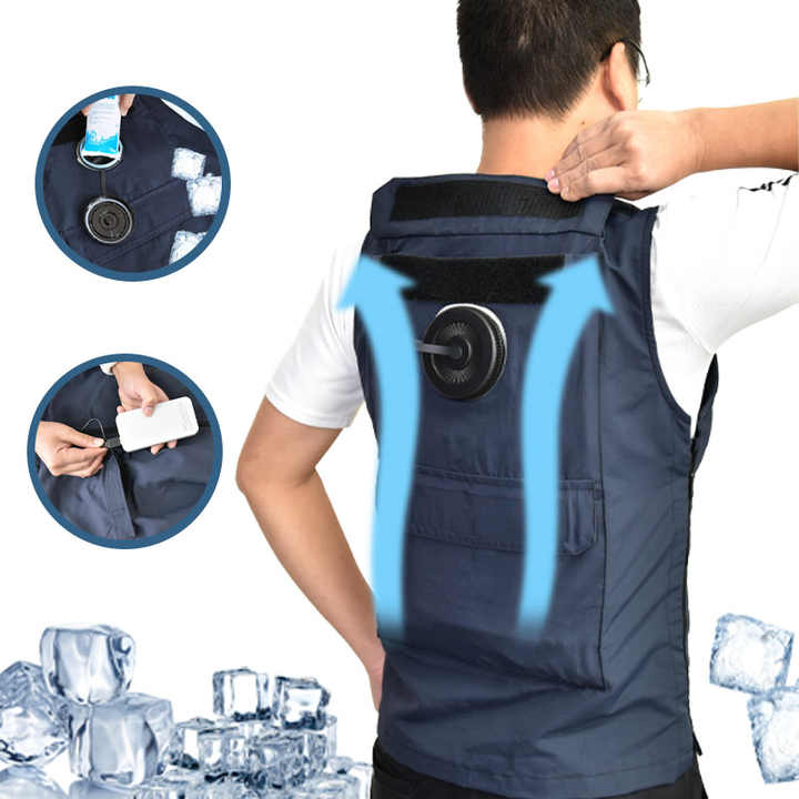 Cooling Ice Vest for Men Women PVA Water Activated Evaporative Cool ...