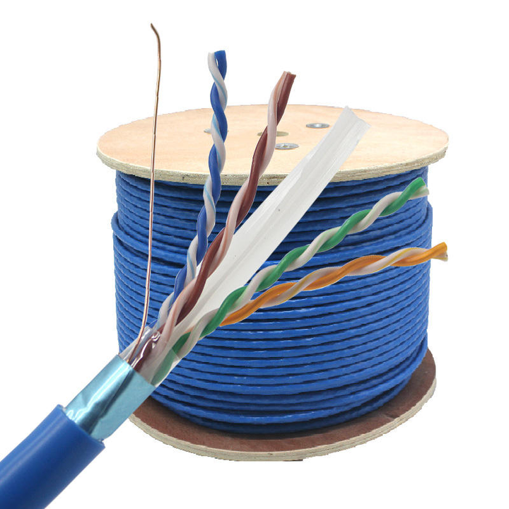 Oxy Free Copper Cat6 F/UTP Network Cable RJ45 Connector PVC Jacket F ...