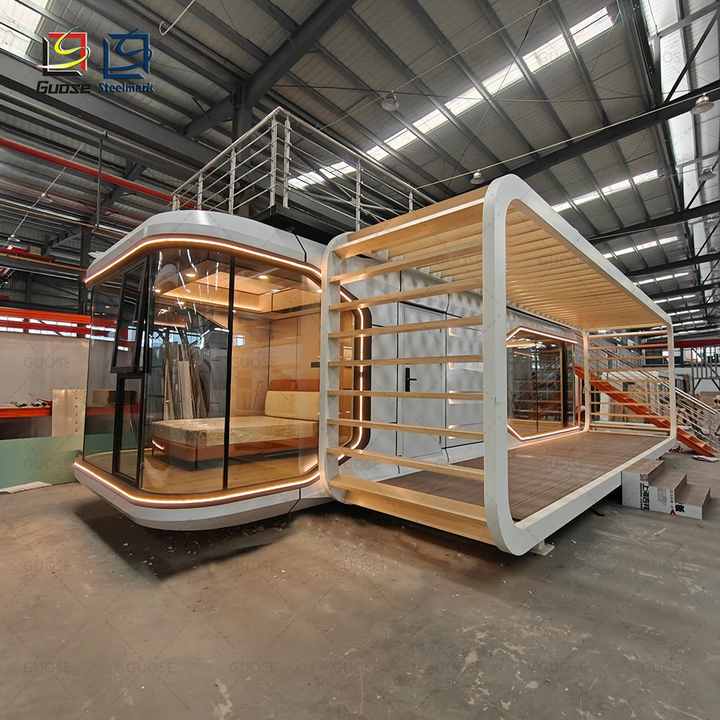 Apple Cabin 20ft 40ft Outdoor Smart Prefab Tiny House