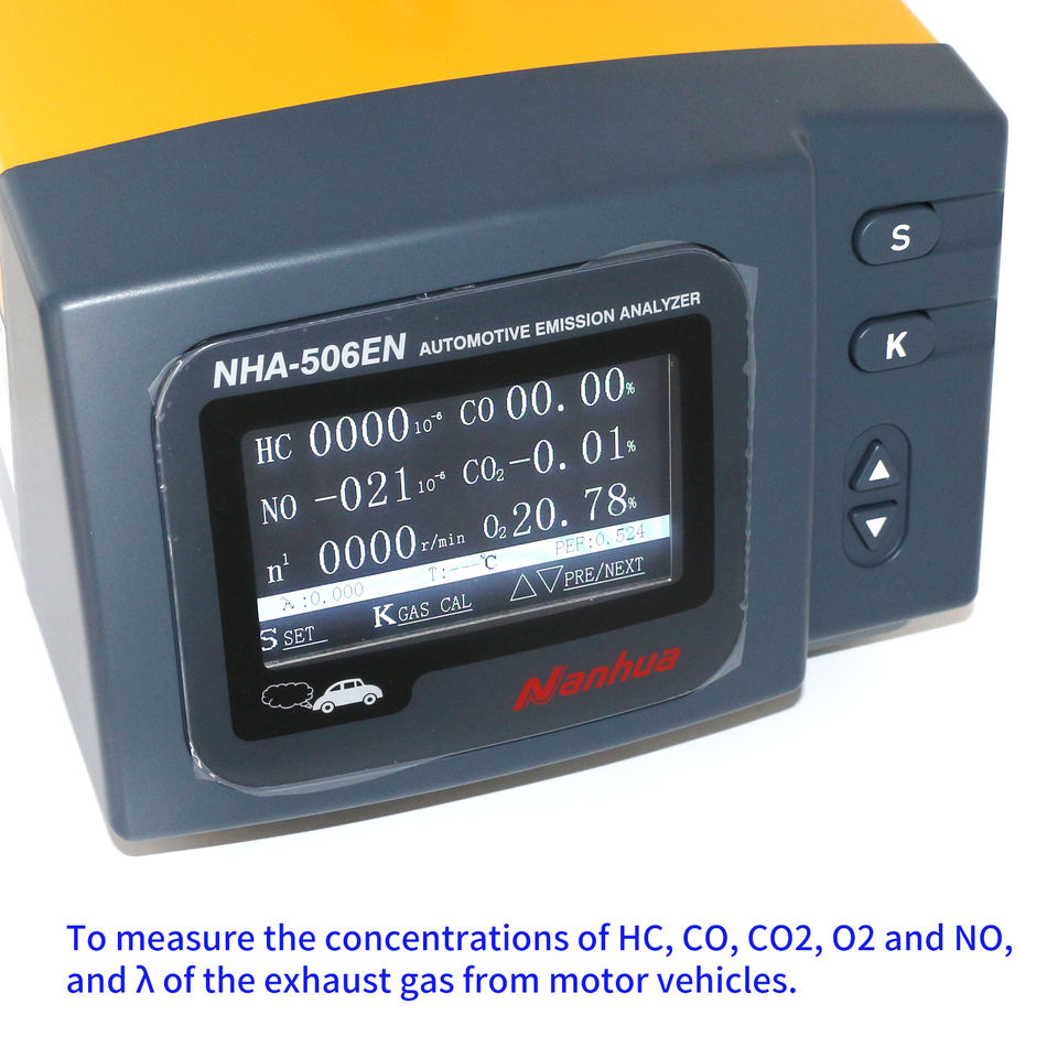 Automobile Exhaust Gas Analyzer - Universal CO2 & HC Tester for Car ...
