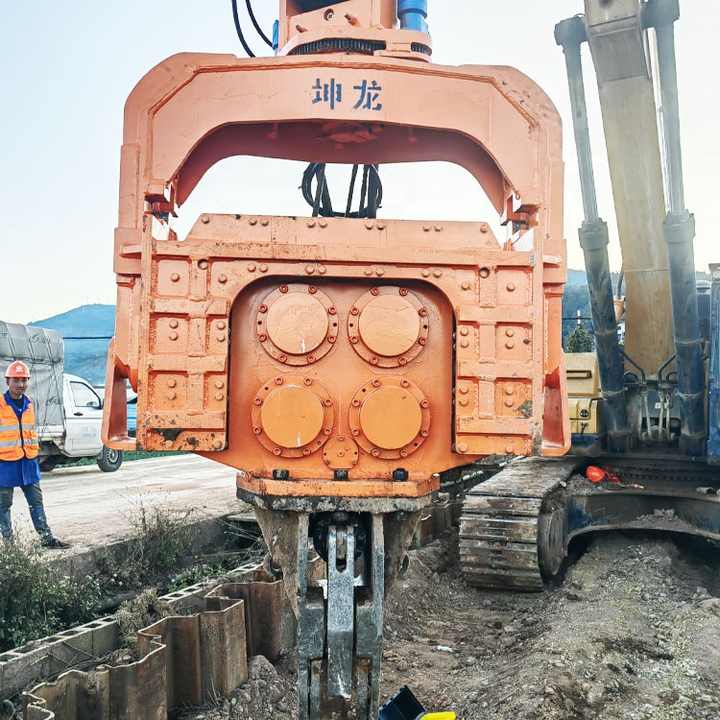 KN450 High Frequency Hydraulic Vibro Hammer Excavator Mounted Vibratory ...