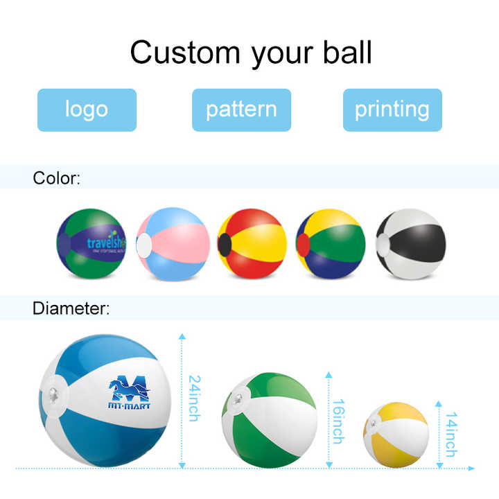 Shop Our Hot Sale Inflatable Beach Balls - Customizable Sizes