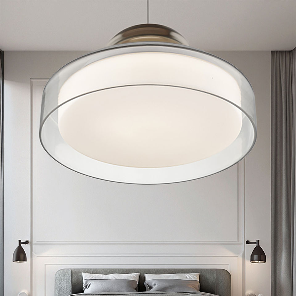 GAWWOSY LED Glass Ceiling Light - Minimalist & Dimmable