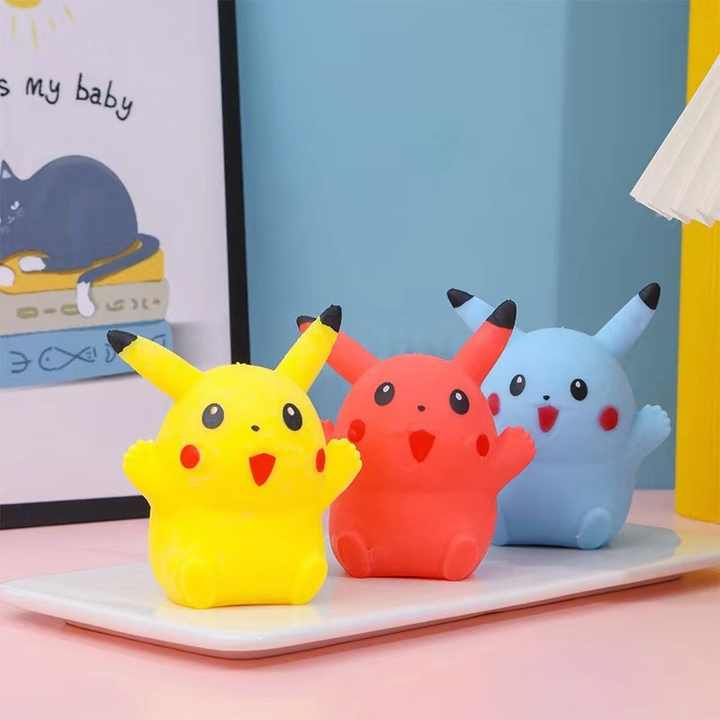 Flour Pikachu Anime Funny Squeezing Ventilating Tricking Pikachu ...