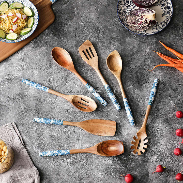 Woodsun Custom Kitchen Accessories - Eco-Friendly Cooking Tools Sets