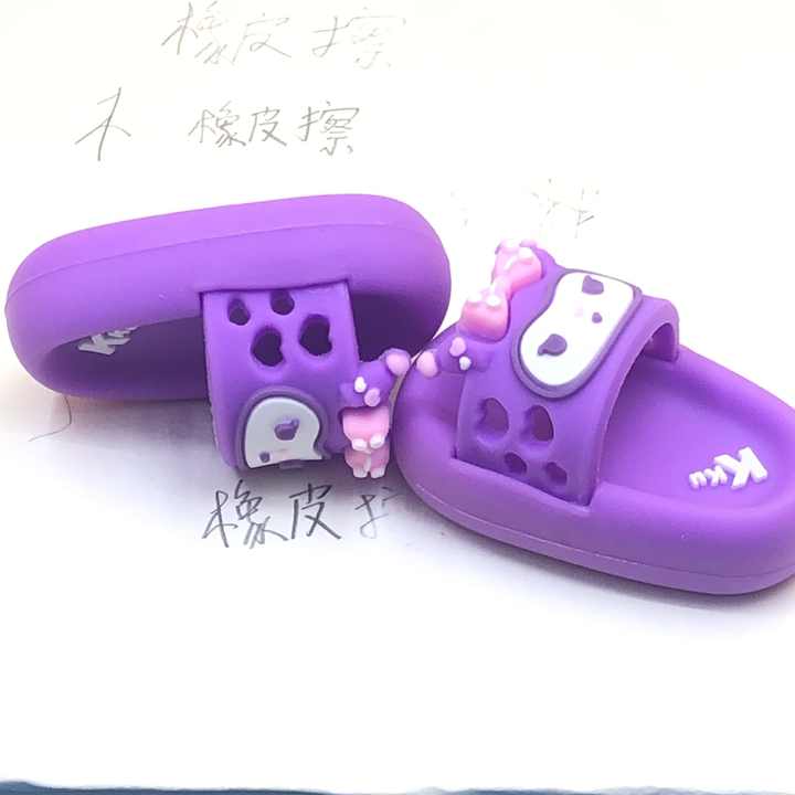 Linda Eraser Kuromi Kawaii Mini Shoe Style Slippers Eraser Student ...