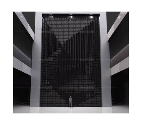 Mechanical Digital Interactive Modern Flip-Disc Kinetic Art Wall ...