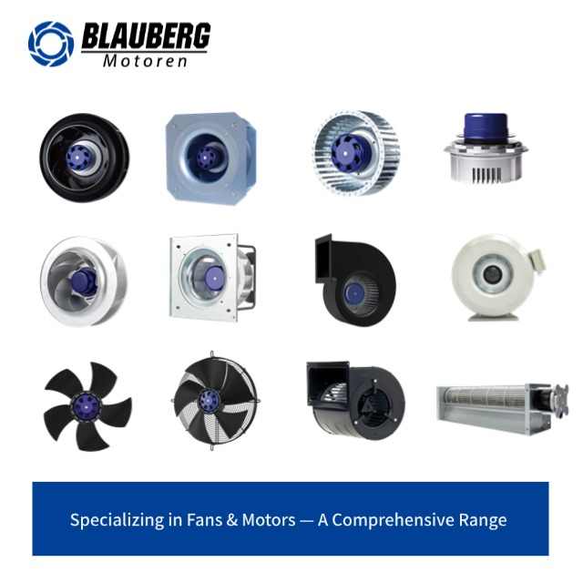 250mm EC Radial Backward Curved Centrifugal Fan for Air Handling Unit AHU Central Ventilation ...