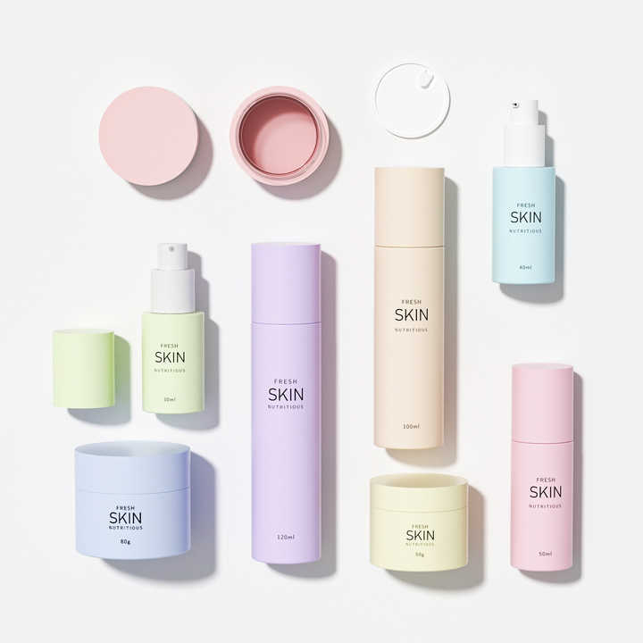 Eco-friendly Glass Packaging Set for Skincare Cosmetics