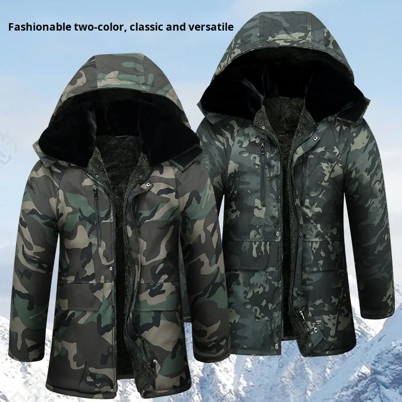 Thickened Breathable Plus Size Cold-Proof Warm Rip-Stop Polyester Labor ...