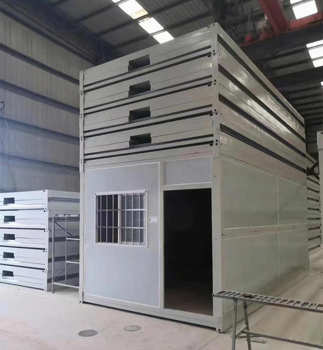 Z-Folding Hotel Prefab Homes Stackable Storage Room Building Dormitory ...
