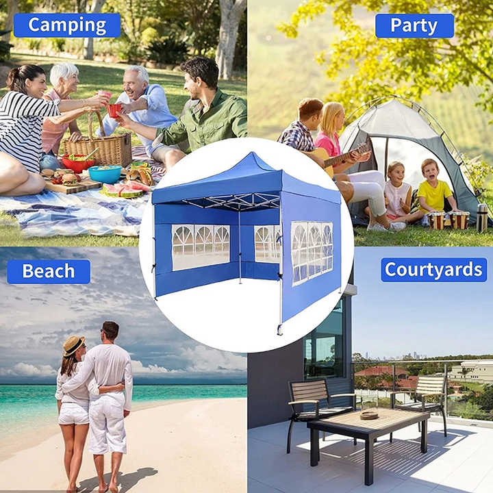 10x10 Ft Pop up Portable Shade Shelter Instant Folding with Removable ...