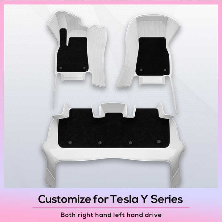 For Tesla Model Y 5 Seater Custom Fit Car Accessories Floor Mat ...
