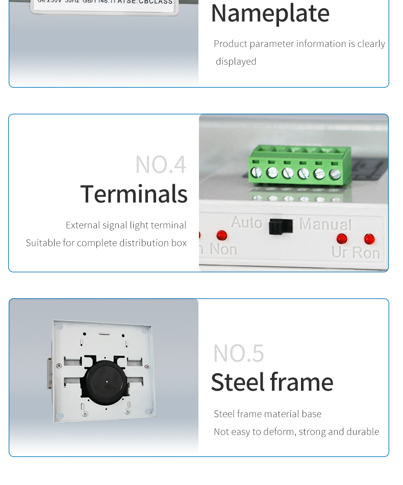 63A Automatic Generator 2P 3P 4P Transfer Switch Controller Ats Dual ...