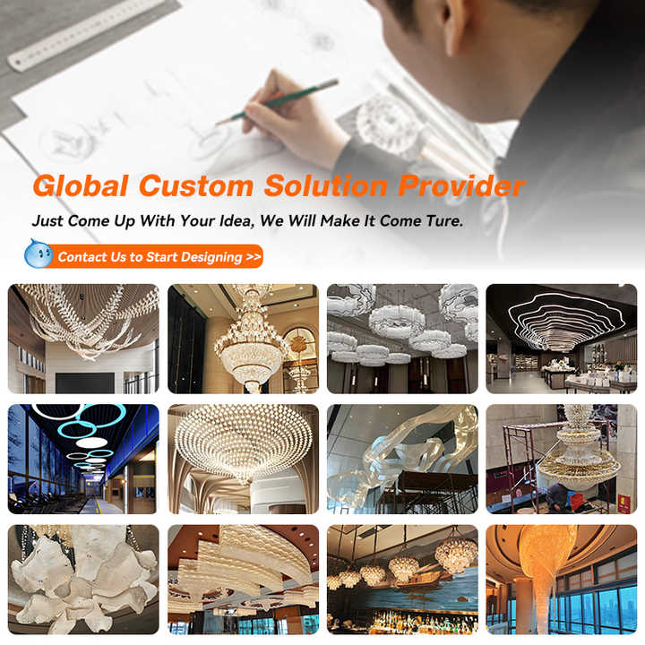 Customized Adjustable Height Luxury Crystal LED Chandeliers Hanging Pendant Lights With OEM/ODM ...