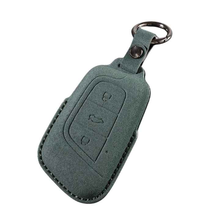 WZAUTO Tumbled Leather Remote Control Car Key Case Protector Auto ...